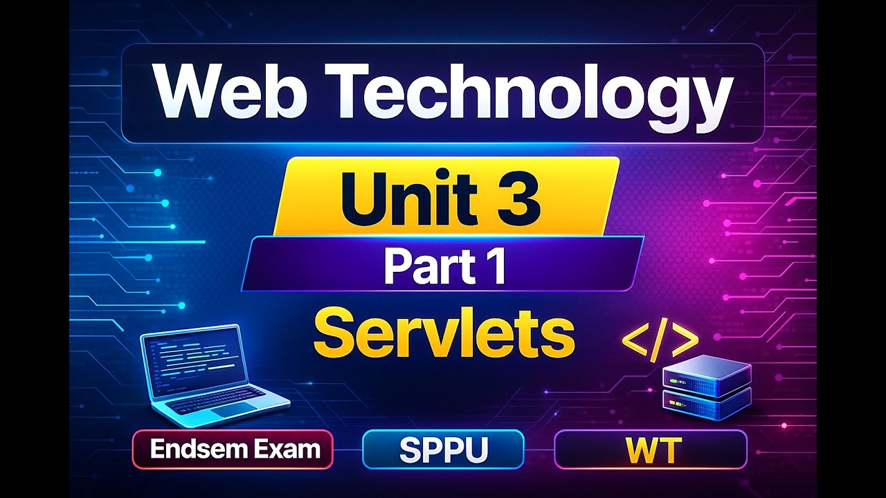 Unit 3 | ONE SHOT | Servlets | sppu | Endsem Preparation | Part 1 - YouTube