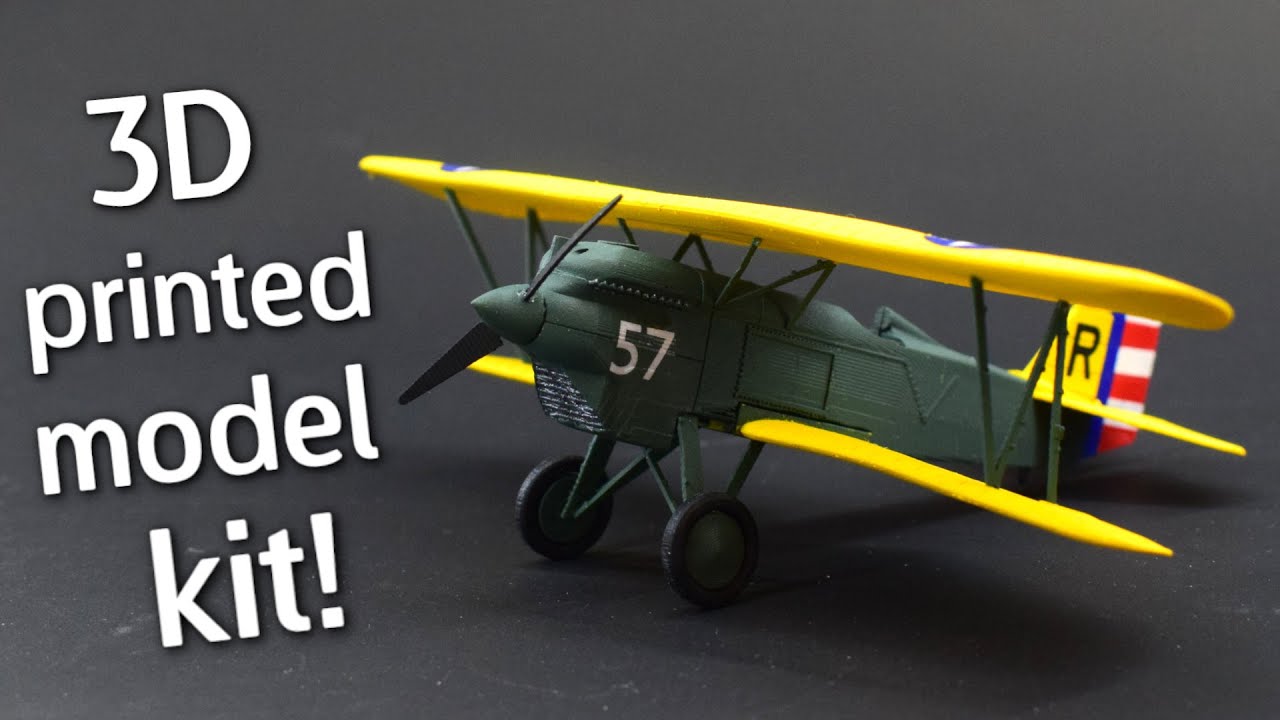 Completely 3D Printed Curtiss P 1 Hawk Model Kit In 1 72 Scale Build