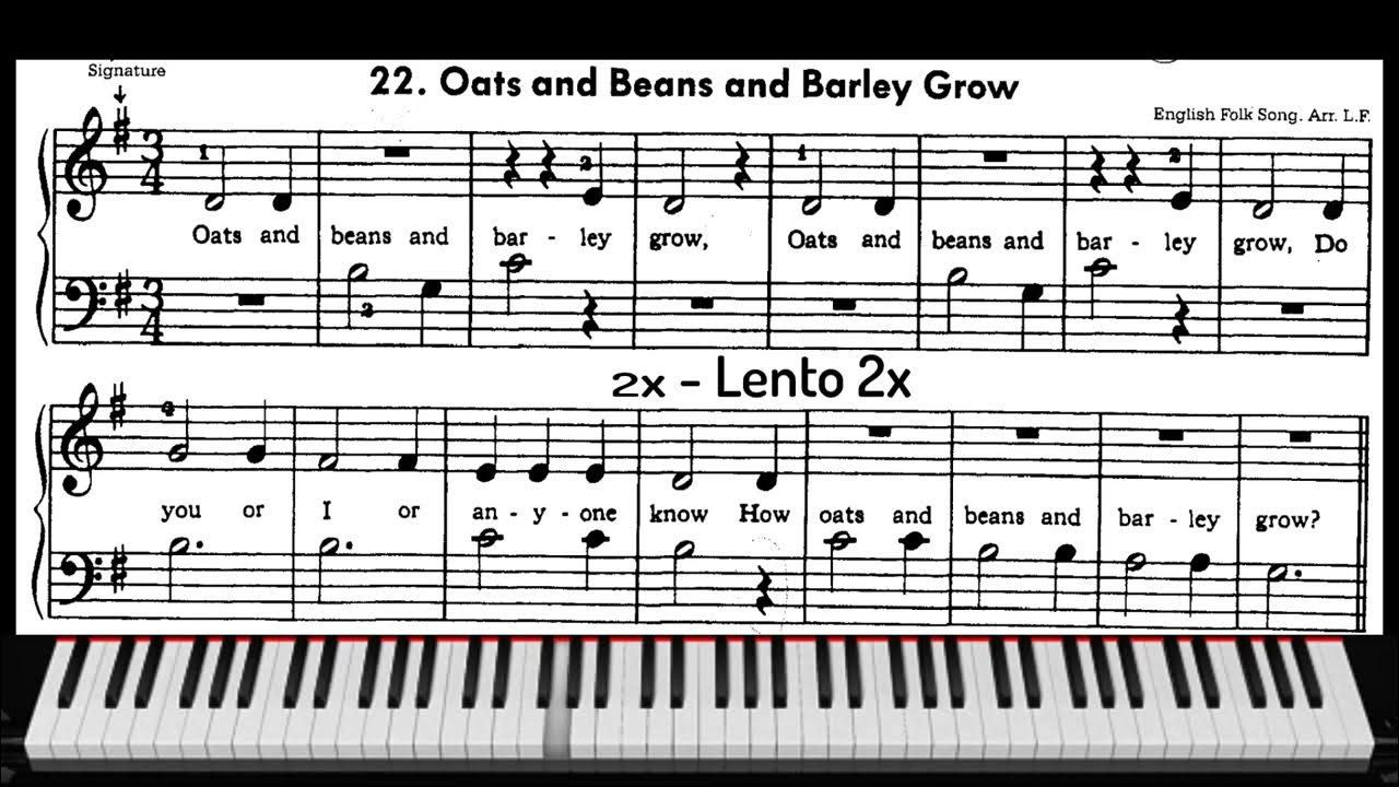 Pág 30 - Book 1 (22. OATS AND BEANS AND BARLEY GROW) Leila Fletcher ...