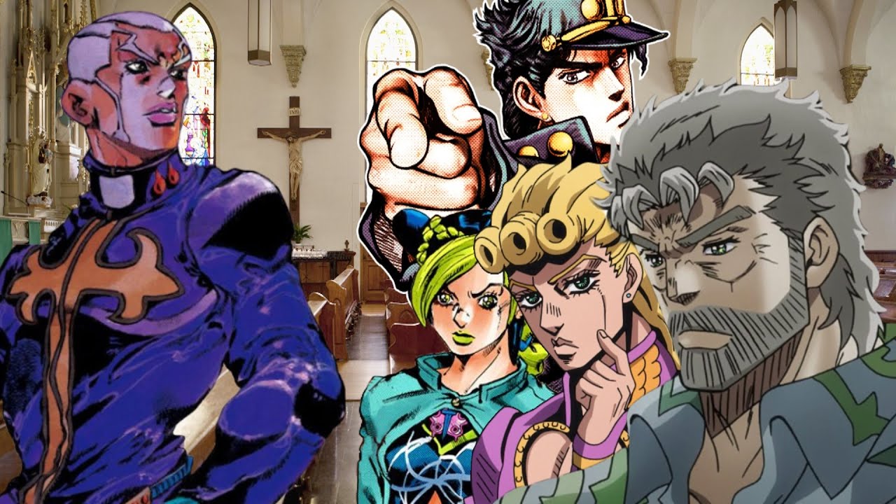 The Jojos Go To Church - JoJo's Bizarre Adventure - YouTube
