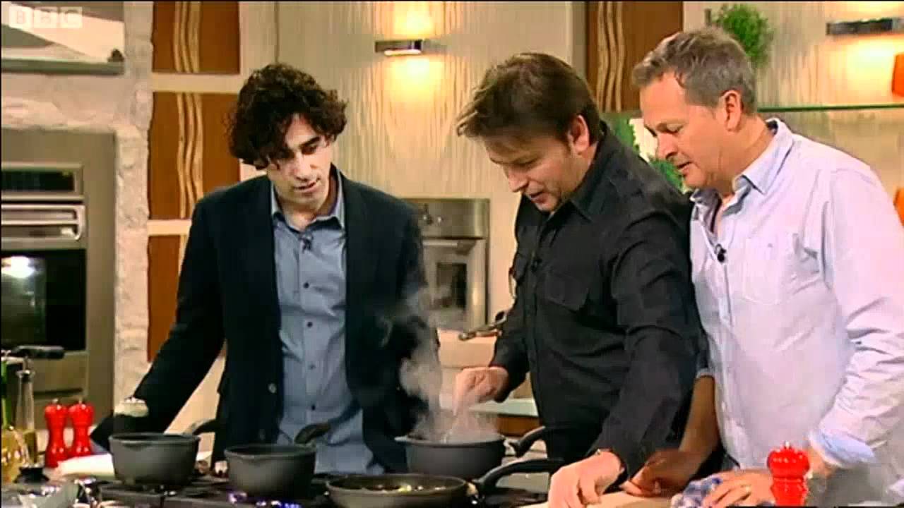 James Martin cooks Black pudding for Stephen Mangan 5th May 2012 - YouTube