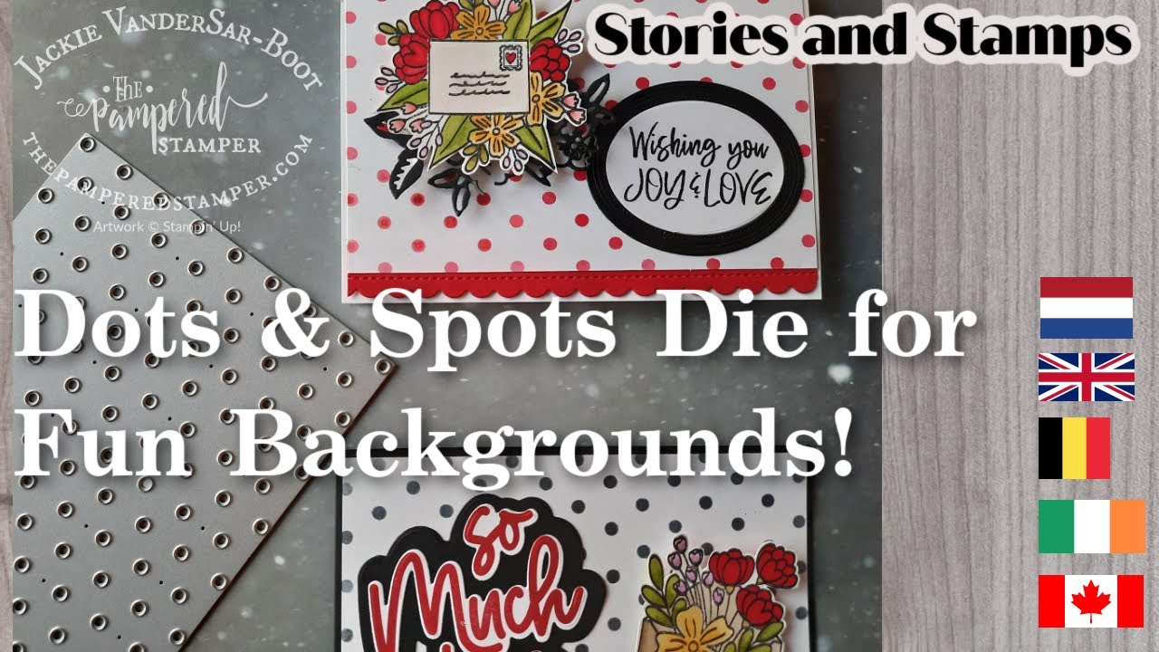 Dots & Spots Die for Fun Backgrounds! - YouTube