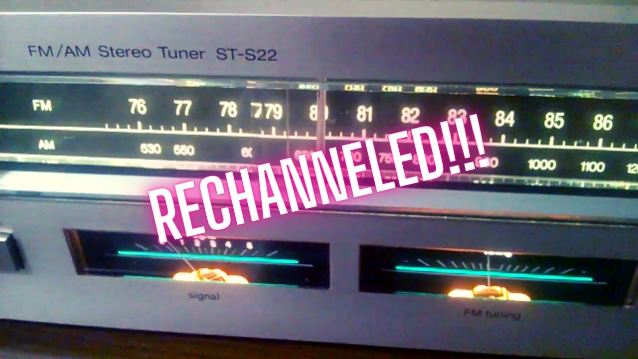 Technics ST-S22 FM/AM Stereo Tuner || RECHANNELED 89.1-103.5MHz - YouTube