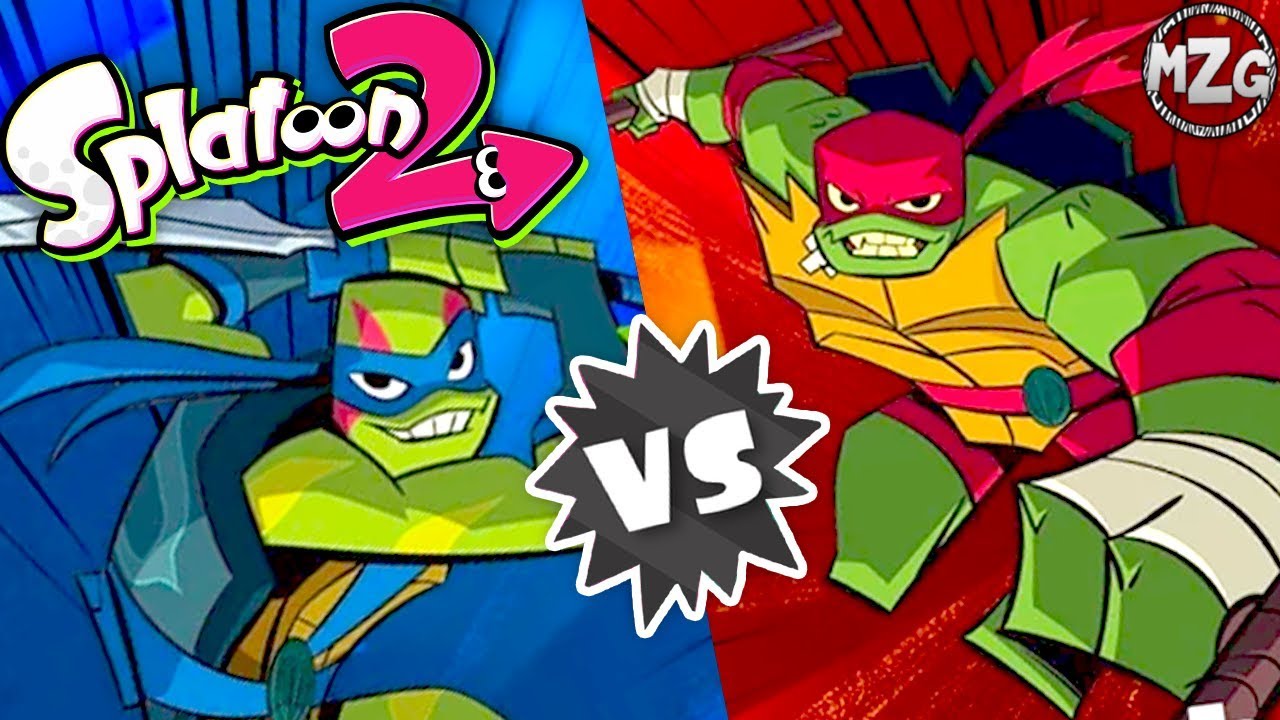 Raphael vs. Leonardo! TMNT Splatfest!? - Splatoon 2 Online Gameplay ...