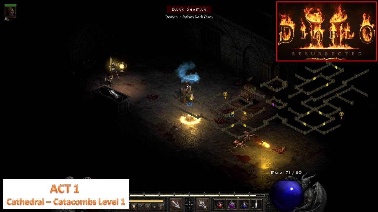 Diablo II Resurrected - ACT 1 - Catacombs Level 1 (Paladin) - YouTube