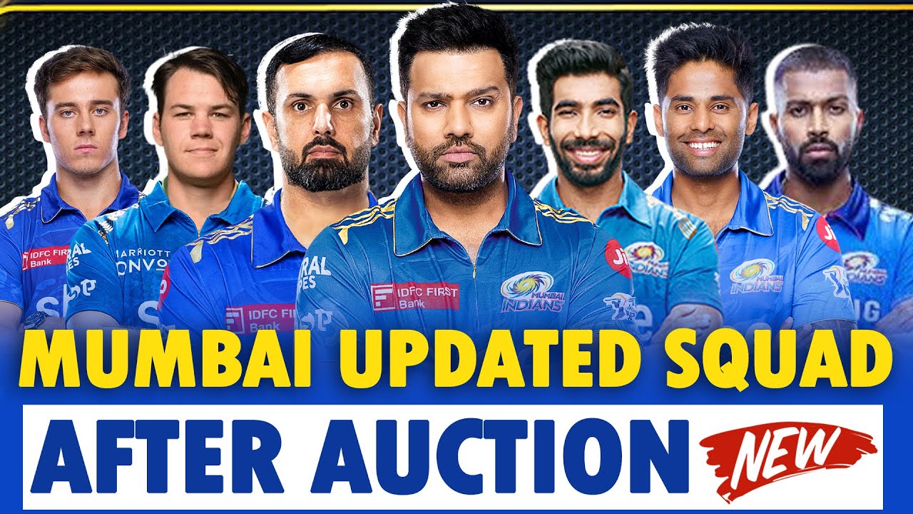 IPL 2024 - Mumbai Indians Final Squad | IPL Team 2024 Players List | MI ...
