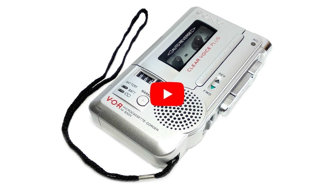 Sony M-850V Handheld Microcassette Voice Operated Recorder Auto Reverse ...