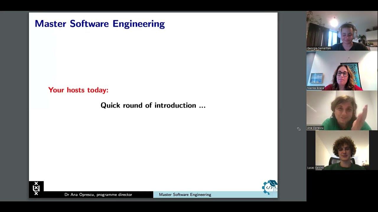 Recording Information Session Master Software Engineering - UvA Master ...