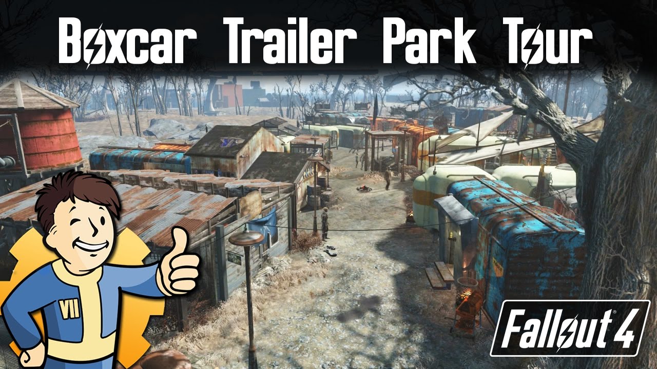 Fallout 4: Boxcar Trailer Park Tour - YouTube