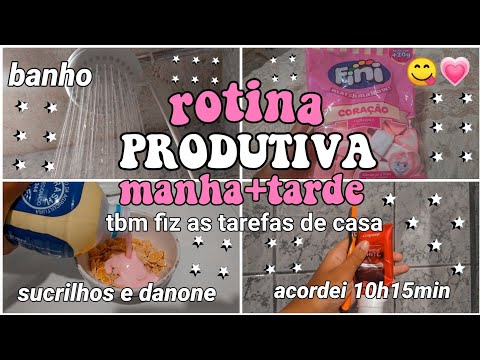 rotina da manhã e da tarde ✨
