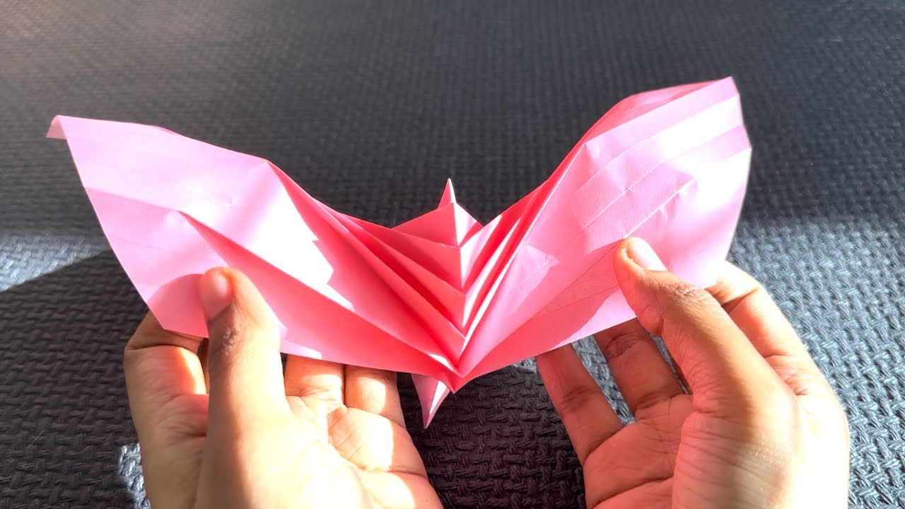 Make a paper bird form with just simple folds and pleats - YouTube