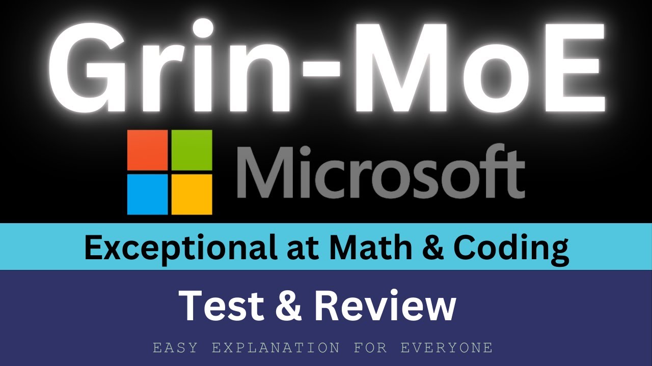 Microsoft Drops GRIN-MoE - Test and Review - YouTube