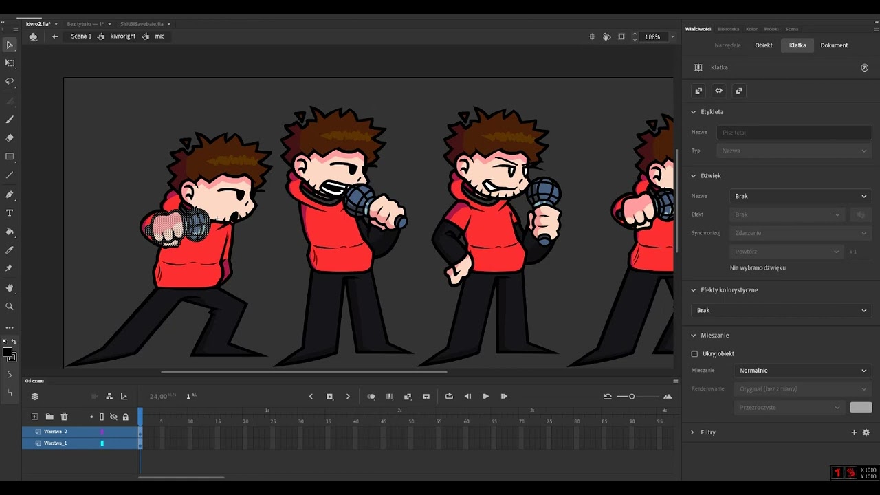 How to Adobe Animate - FNF - Idle animation And learning - Tutorial ...
