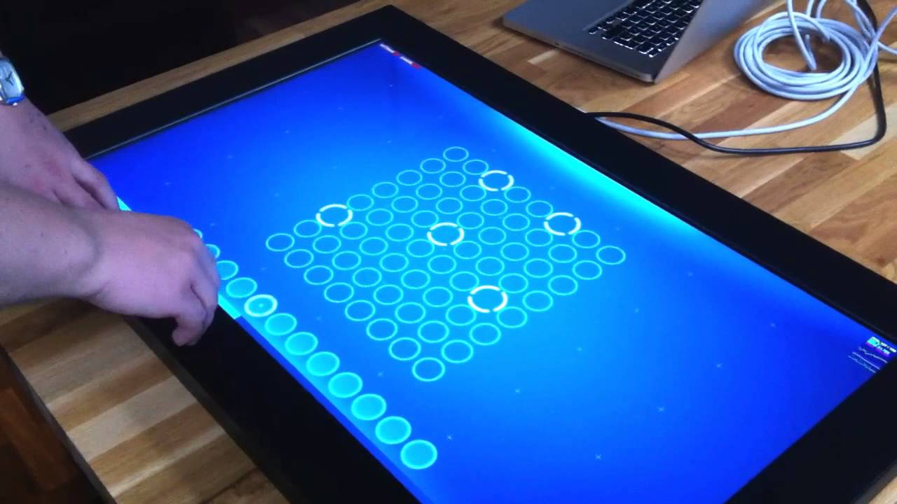Prototyping with our 32" FlatFrog touchscreen - YouTube