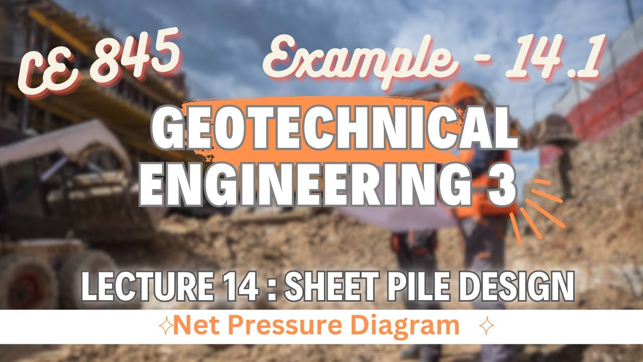 Lecture 14 | Math - 14.1 | Net Pressure Diagram | Sheet Pile Design ...