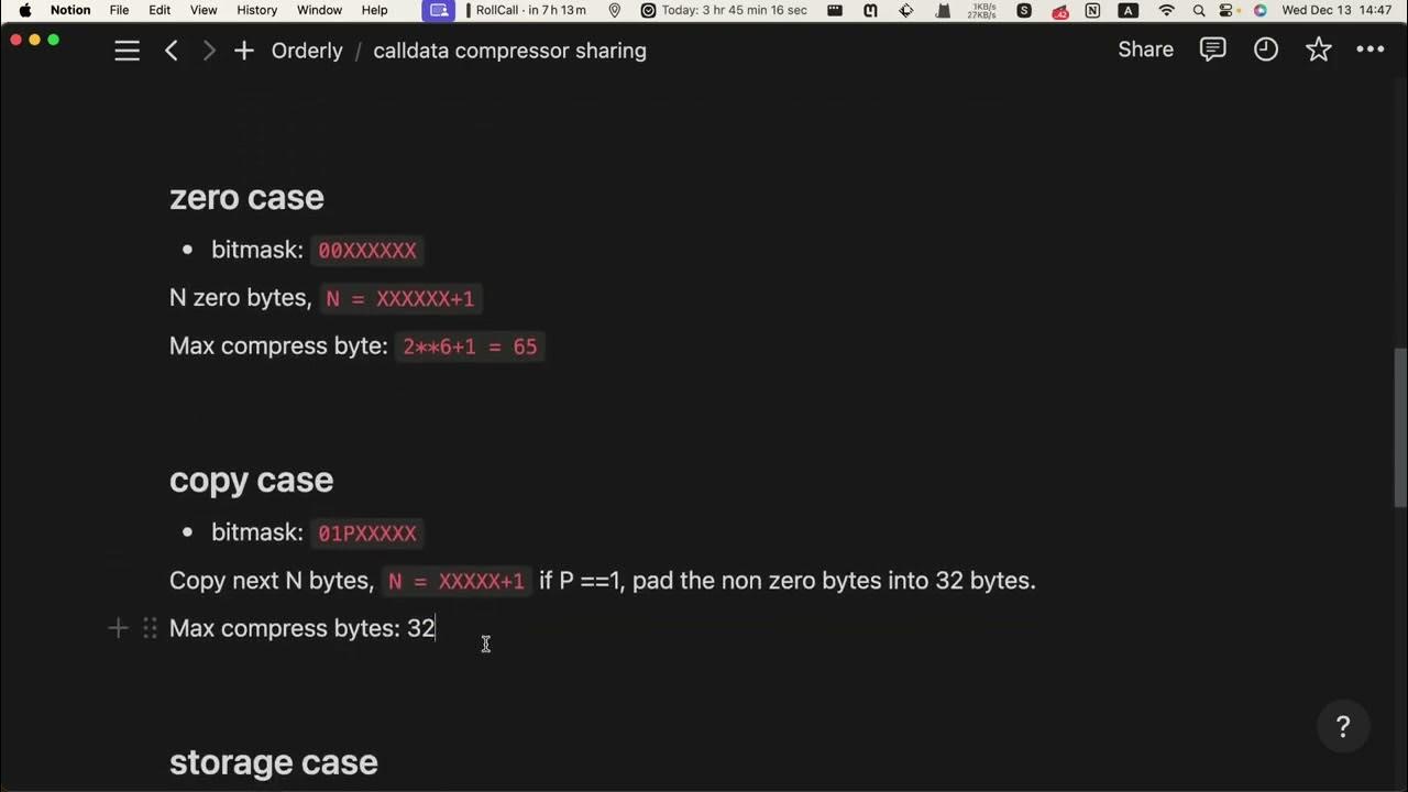 Ethereum calldata/abi encoded data compressor algorithm - YouTube