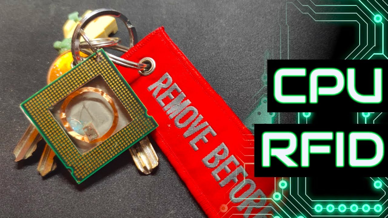 How To Make RFID Chip Embedded CPU Keychain - YouTube