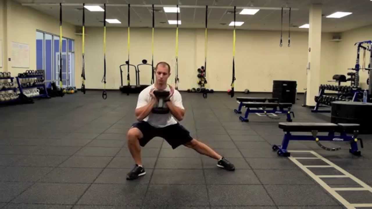 Goblet Lateral Squat - YouTube
