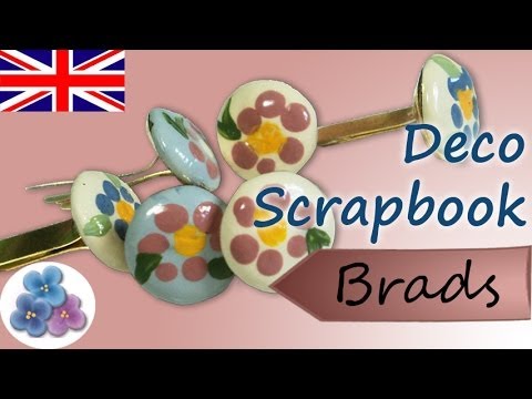 DIY Brads for Paper Craft *Brad Craft* Deco Scrapbook ideas Create and ...