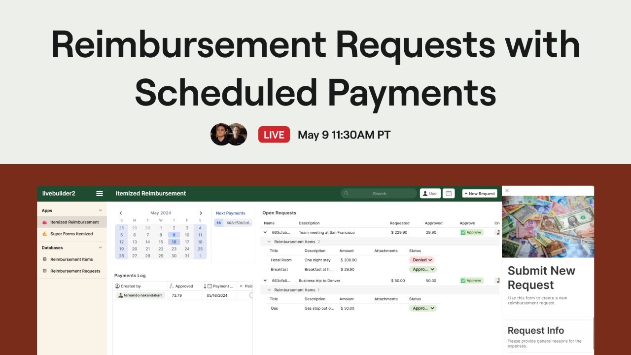 Reimbursement Requests: How to Approve by Item and Schedule Payments ...