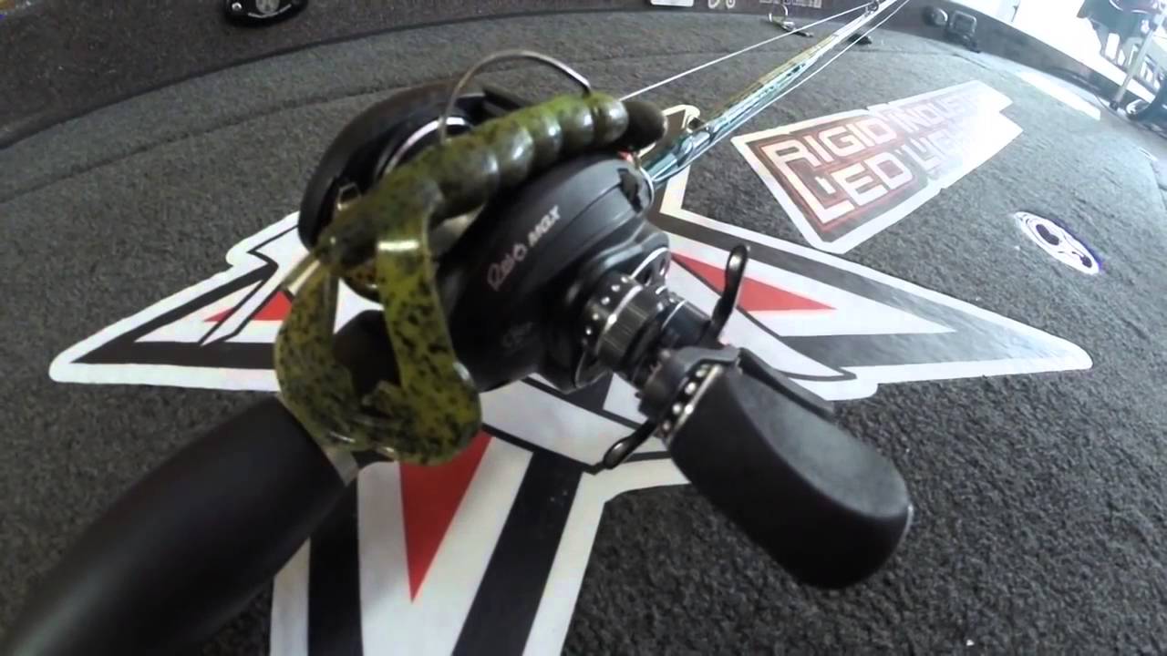 Bass Fishing Wobble Head ~ Rod and Reel Setup Strike King Rage Craw and ...