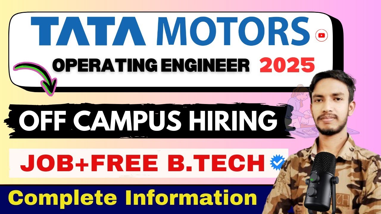 Tata Motors off Campus Recruitment 2025 || Diploma Fresher|| Tata lakshya Earn and Learn program ...