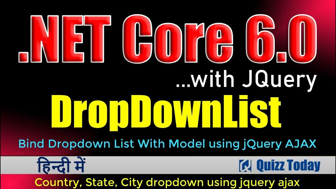 06. Bind Dropdown List With Model using jQuery AJAX in Hindi - YouTube