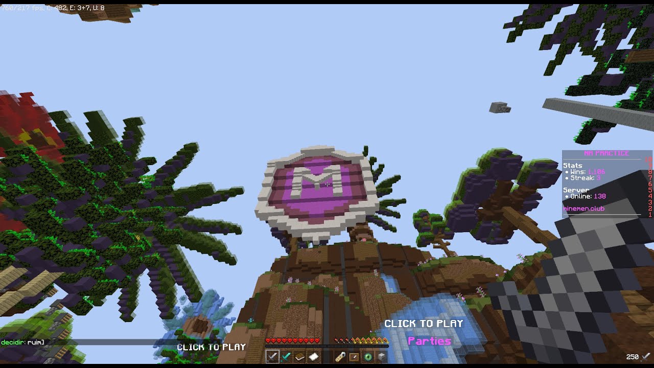 dueling on minemen - YouTube