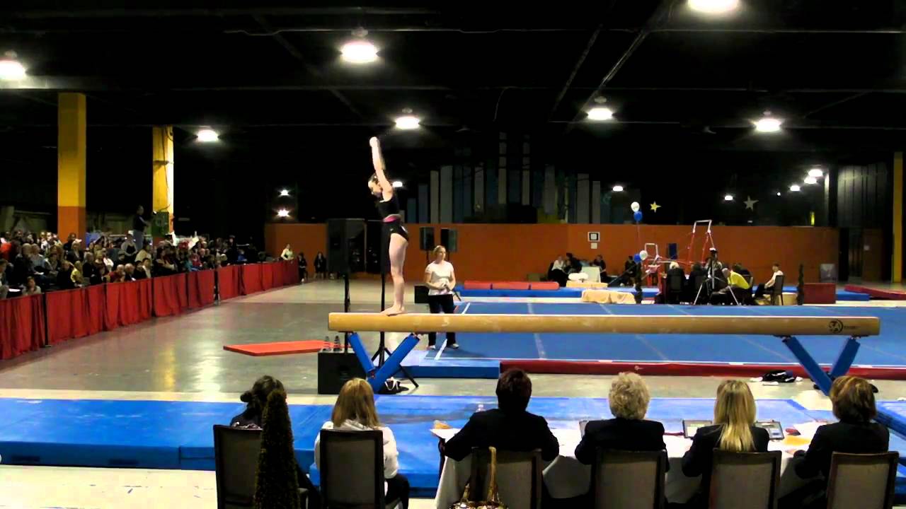 Heaven Latimer Beam routine Ontario championships Novice National 2011 ...