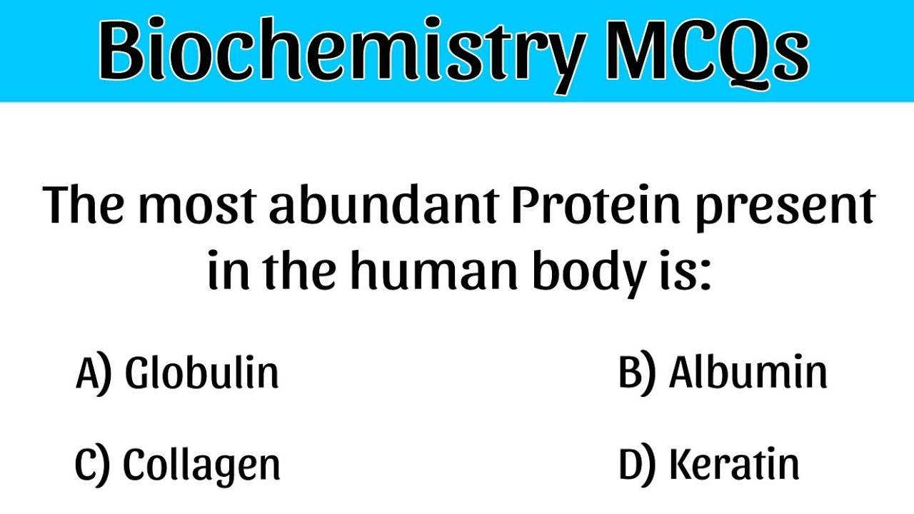 Biochemistry MCQs | biochemistry questions | biochemistry important mcq ...
