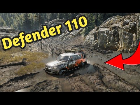 Land Rover Defender 110 Stuck In Mud - YouTube