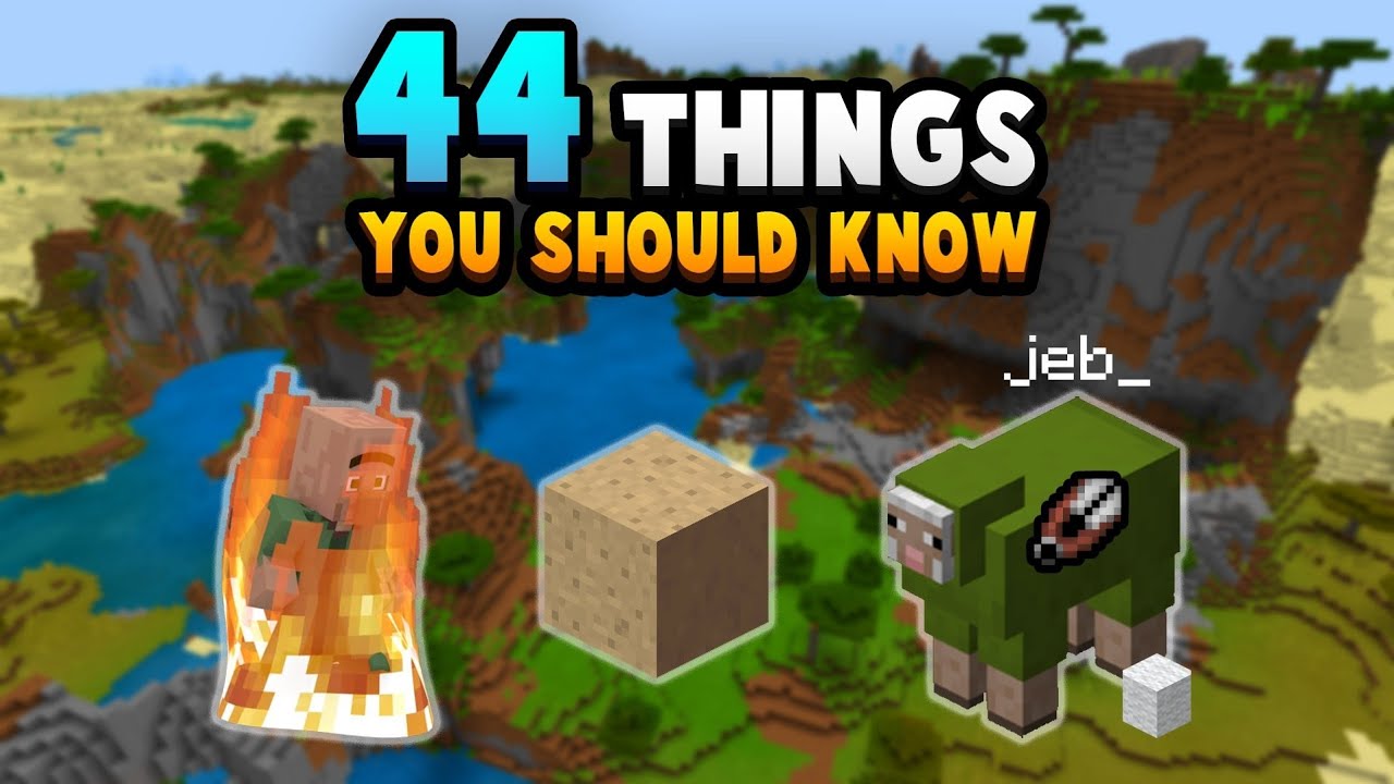 44 Things You NEED To Know About Survival Minecraft - YouTube