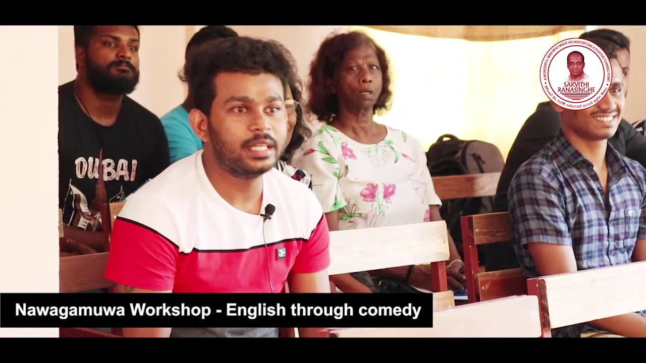 Sakvithi Ranasinghe English through comedy lesson 01 - YouTube
