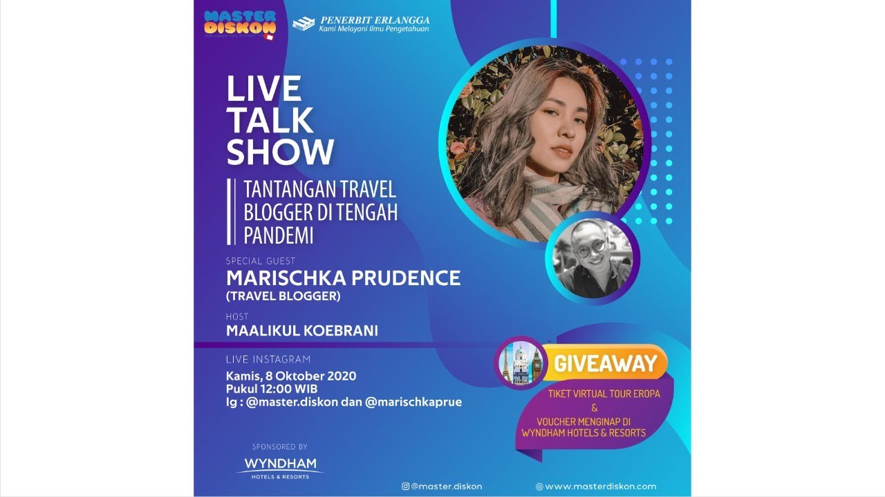 Live Talk Show | Bersama Marischka Prudence | Travel Bloger - YouTube