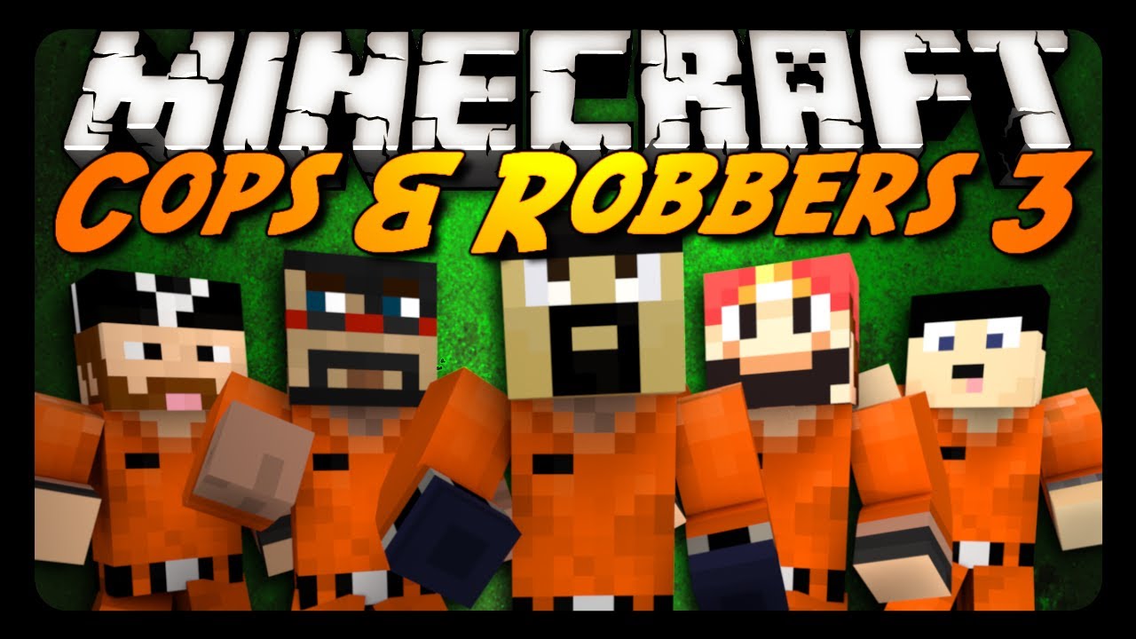 Minecraft Mini-Game: COPS N' ROBBERS #3! w/ AntVenom & Friends! - YouTube