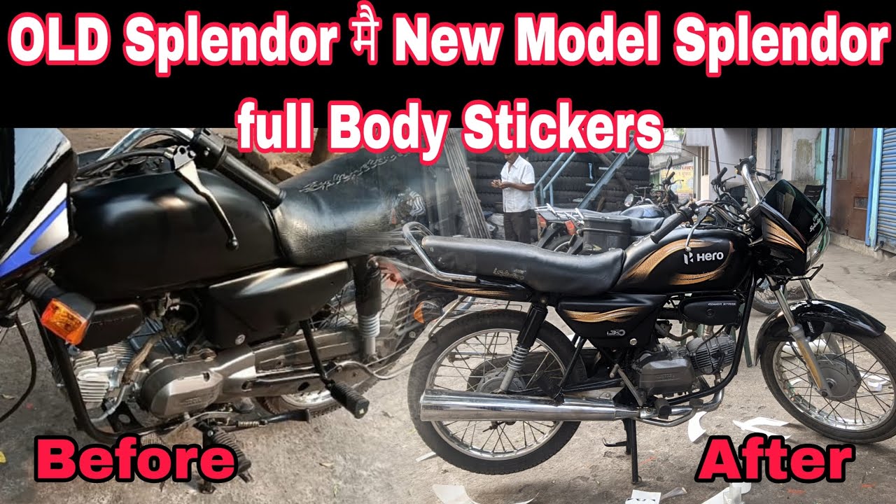 Splendor 2000 Model TO 2024 BS6 Models Full Body Sticker @aliart007 ...