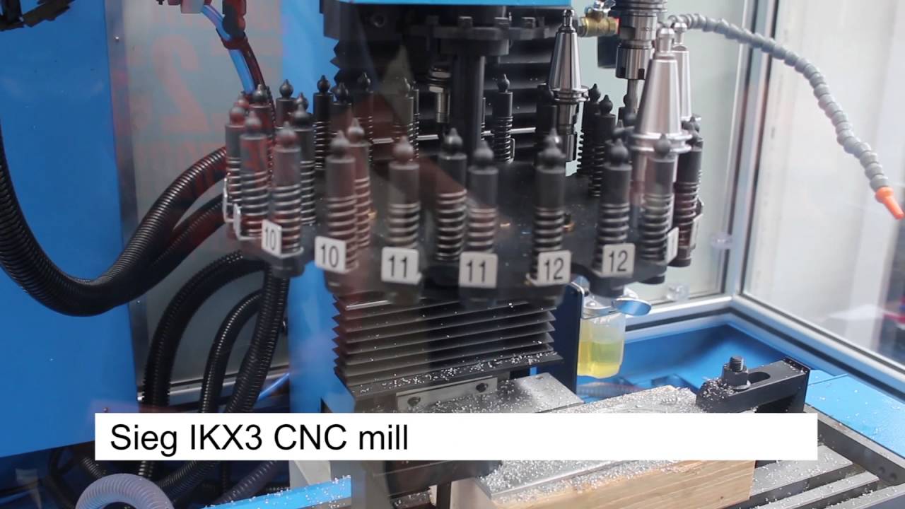 Sieg Ikx3 CNC Mill - YouTube