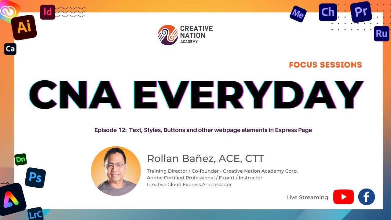 CNA Everyday Episode 12: Text, Styles, Buttons and other webpage ...