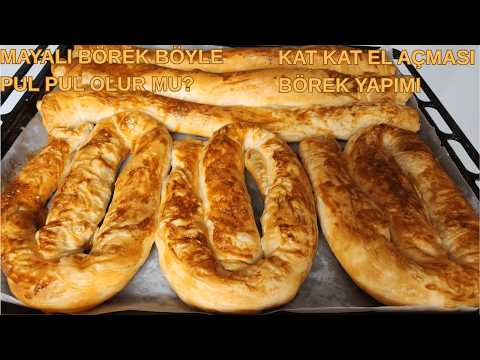 Mayalı Börek Böyle Pul Pul Olur mu? ✅ Kat Kat El Açması Börek Yapımı  🏆 🙏