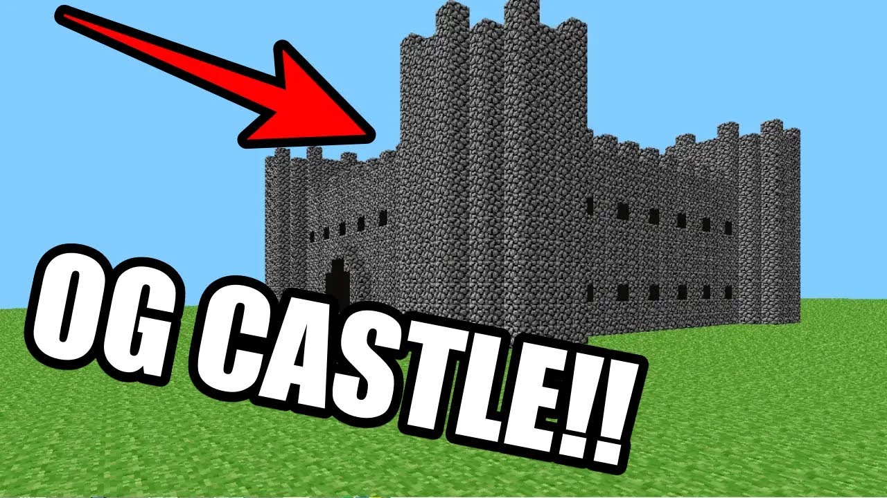 Building An OG CASTLE In MINECRAFT - YouTube