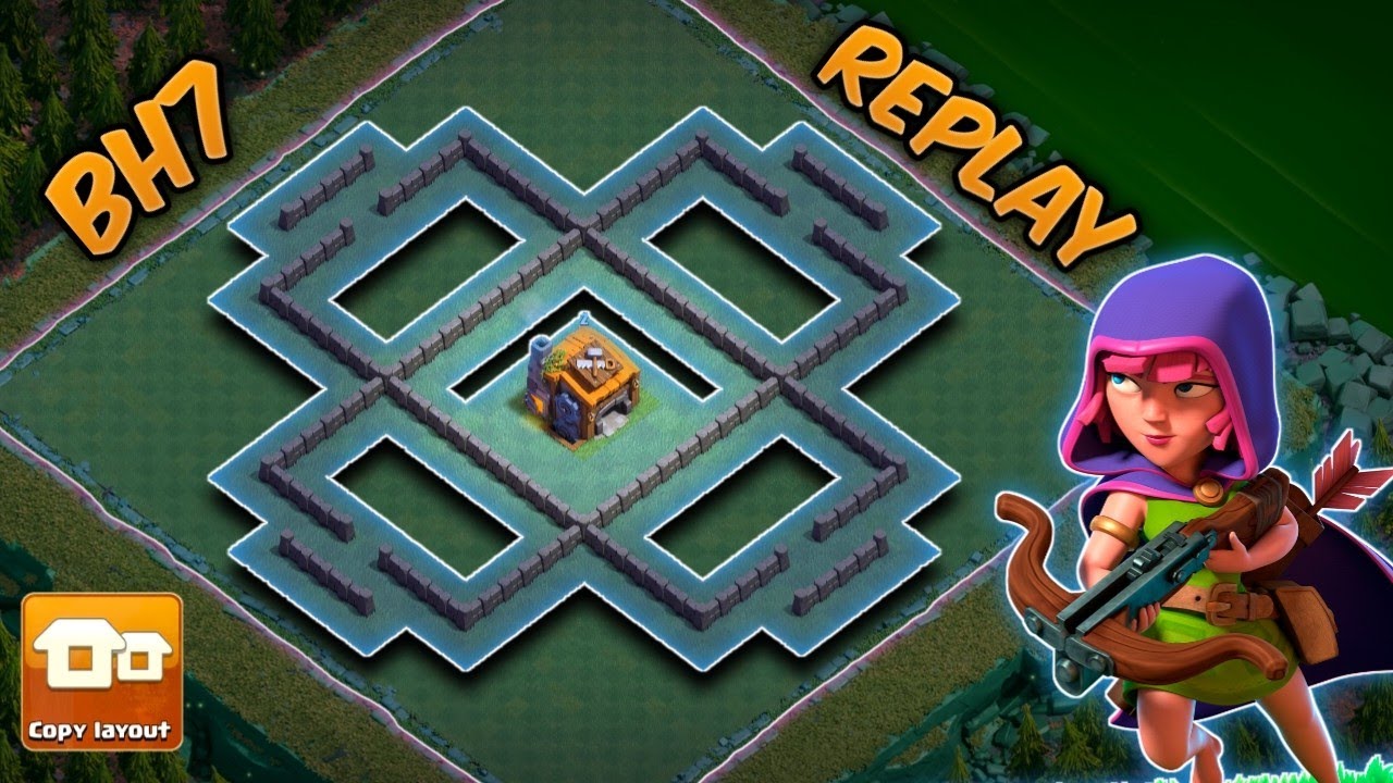 New BH7 Base Layout 2022 With Replay | New Best Builder Hall 7 Base ...