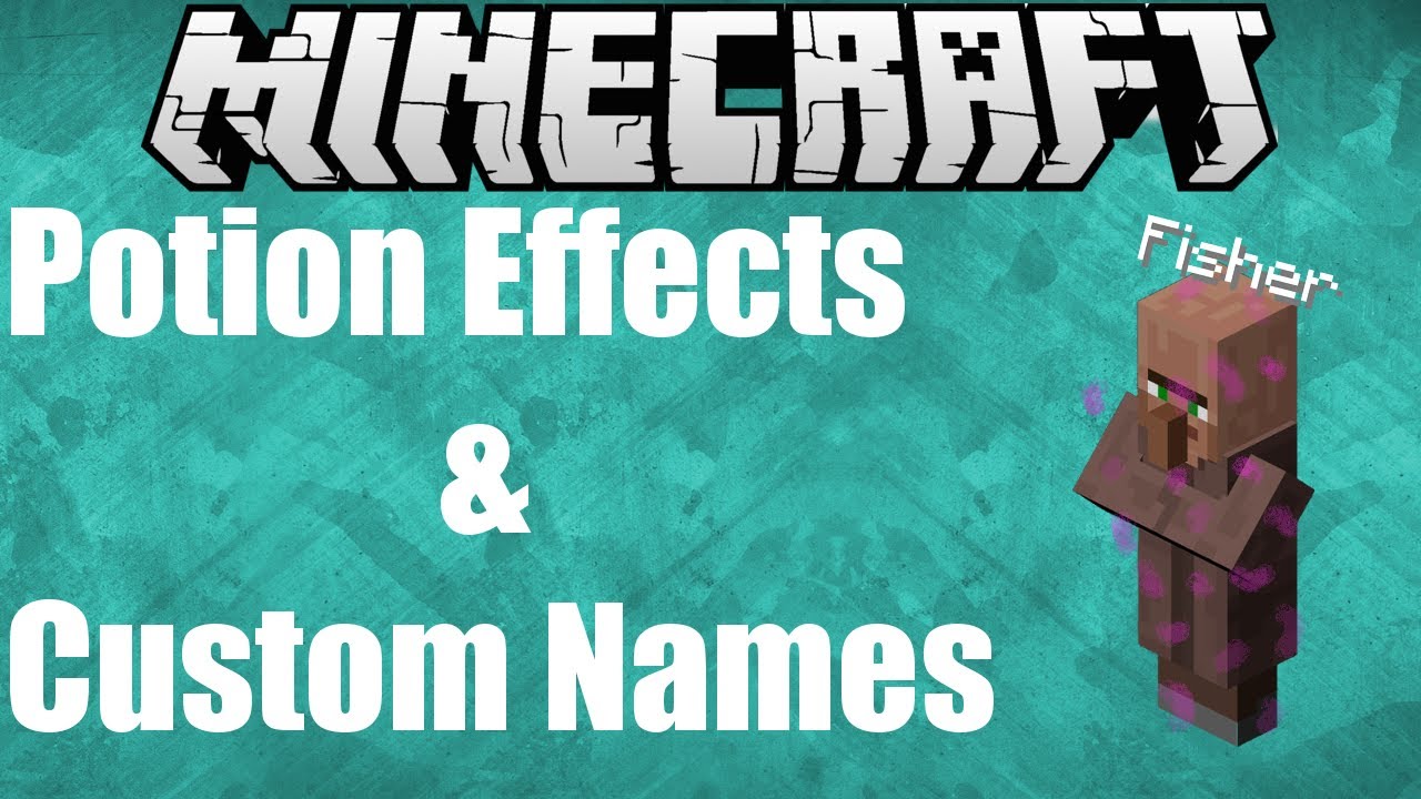 Summon Mobs with Potion Effects and Custom Names - YouTube