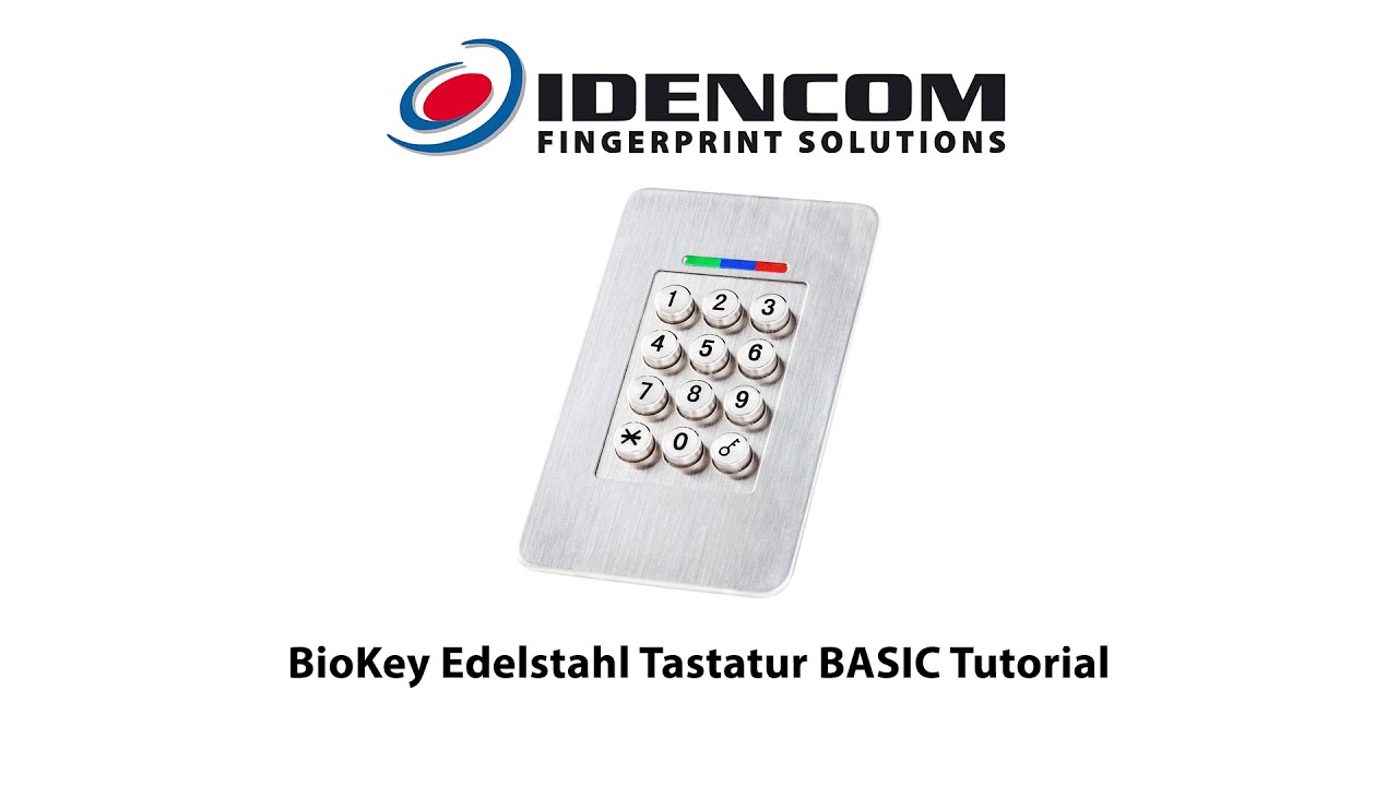 BioKey Edeltahl Tastatur BASIC Tutorial - YouTube