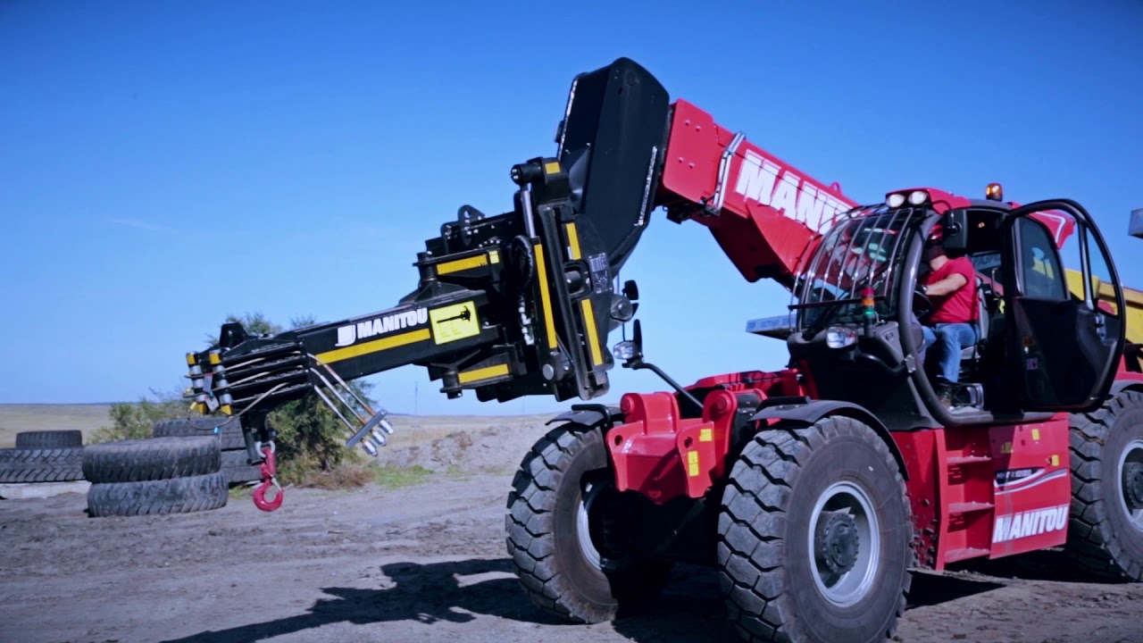 DISCOVER MANITOU CYLINDER HANDLING - YouTube