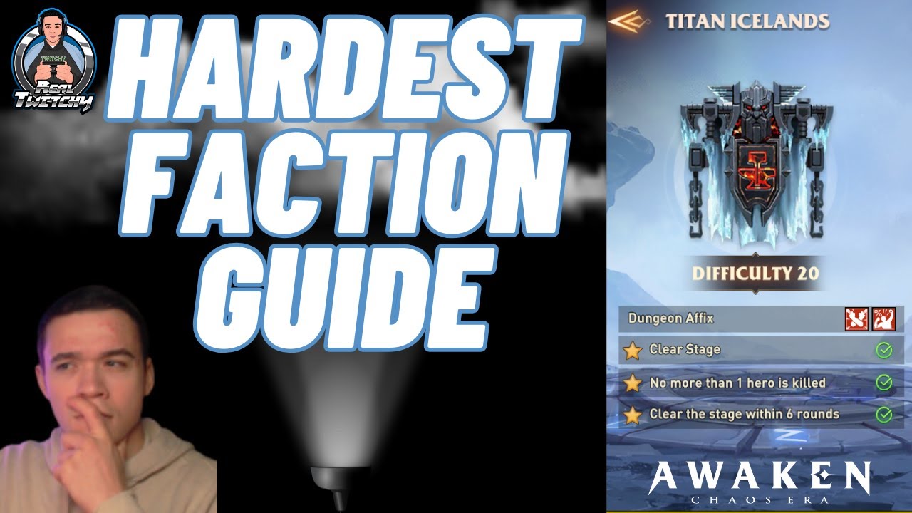 3 STAR CLEAR DIFFICULTY 20 OF TITAN ICELANDS FACTION CHALLENGES (GUIDE ...