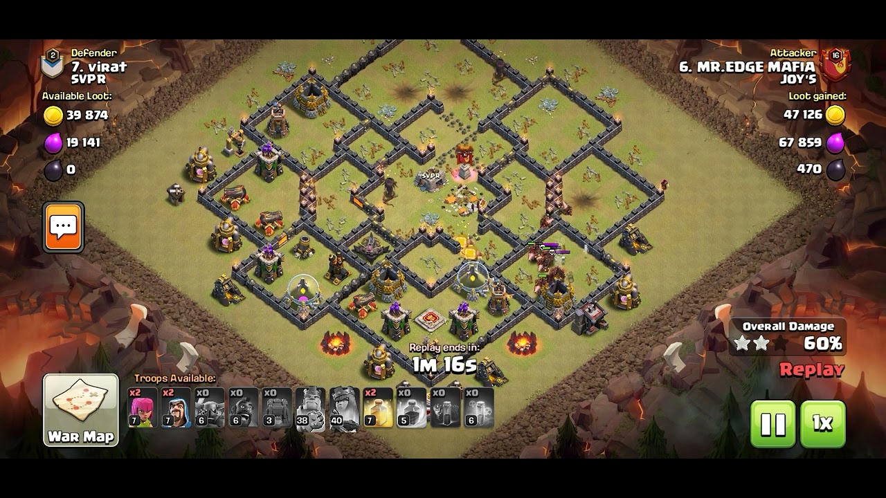 attacking from th10 to th11 dead base #coc #clashofclans - YouTube