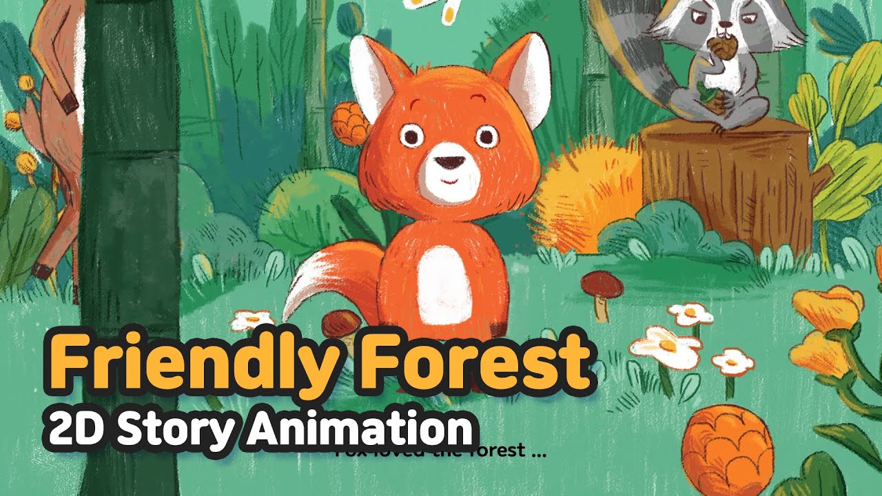 Friendly Forest | 2D Story Animation - YouTube