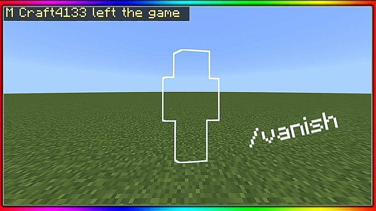 Cara membuat sistem vanish di mcpe | Minecraft PE - YouTube