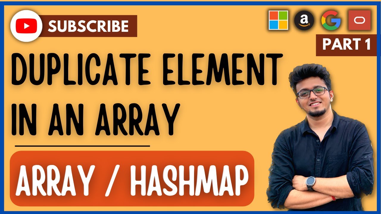Searching Algorithm Qanda 1 Find Duplicate Element In A Given Array 8967