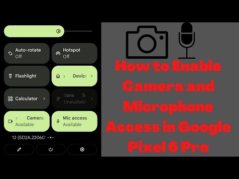How to Enable Camera and Microphone Access in Google Pixel 6 Pro/Pixel ...